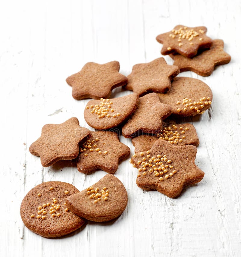 Freshly Baked Gingerbread Cookies Stock Image - Image of cookies ...