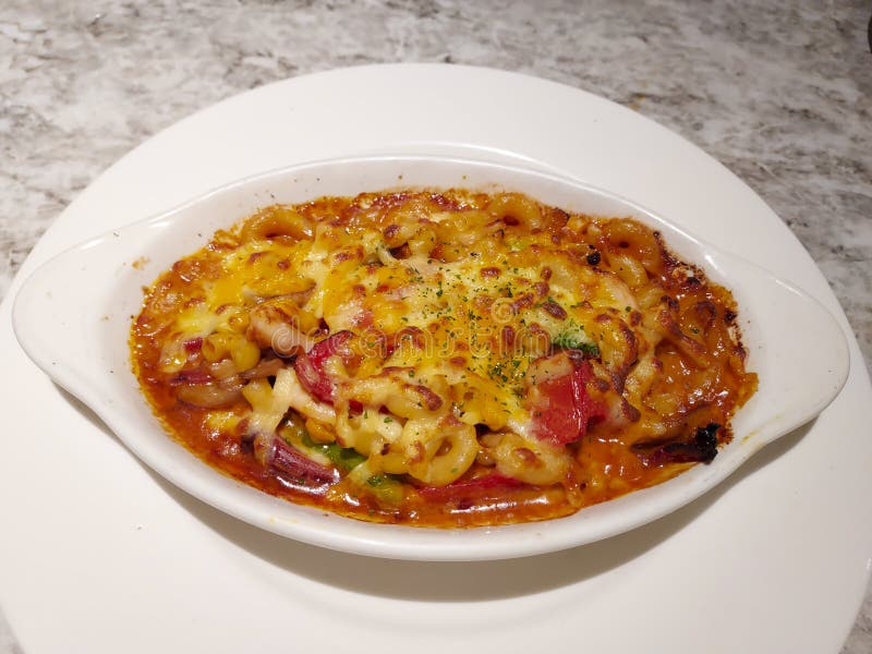 Freshly Baked Macaroni Cheese Stock Photo - Image of lunch, macaroni ...