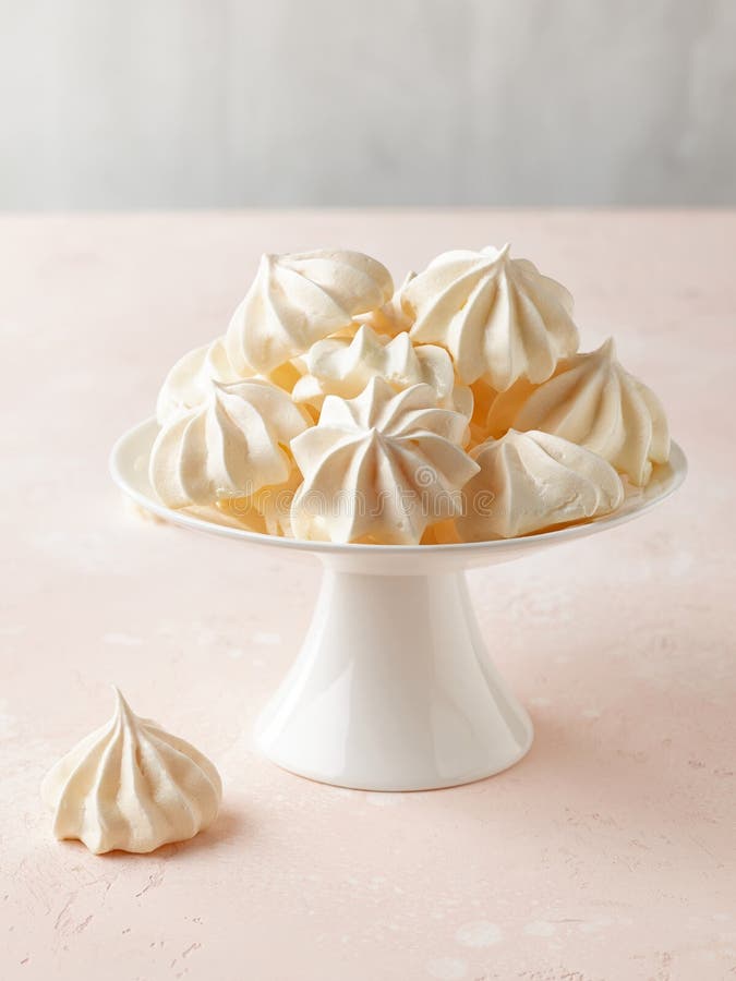 Freshly Baked Meringue Cookies Stock Photo - Image of closeup, cookies ...