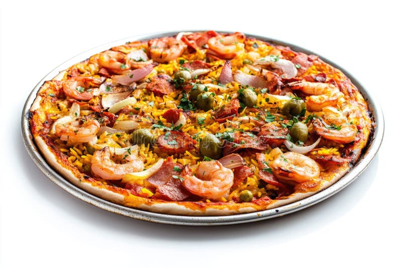Freshly Baked Pizza Loaded Toppings Stock Photos - Free & Royalty-Free ...