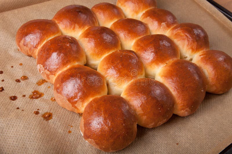 Freshly Baked Rolls only Taken Out of the Oven Stock Image - Image of ...