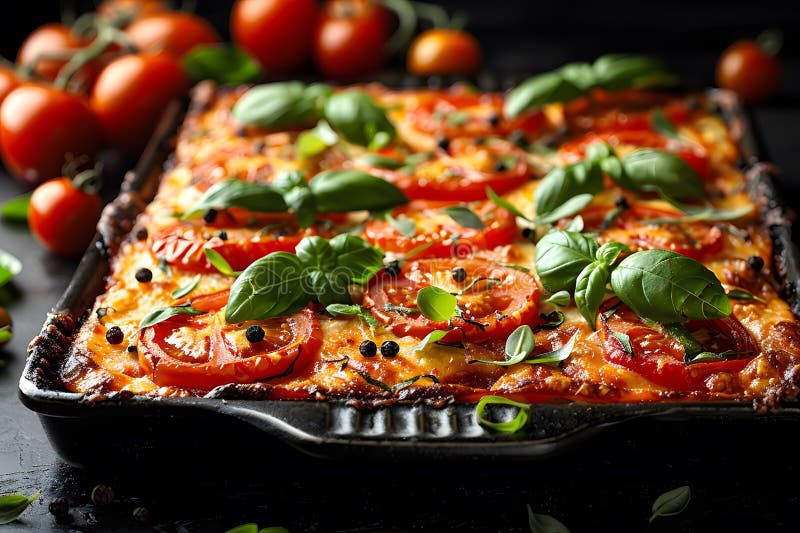 Rectangular Pan Pizza Stock Illustrations – 12 Rectangular Pan Pizza ...