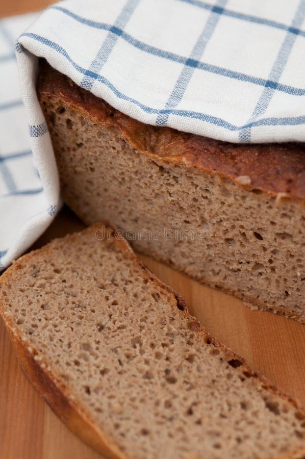 Freshly baked rye bread stock photo. Image of food, fresh - 37692414