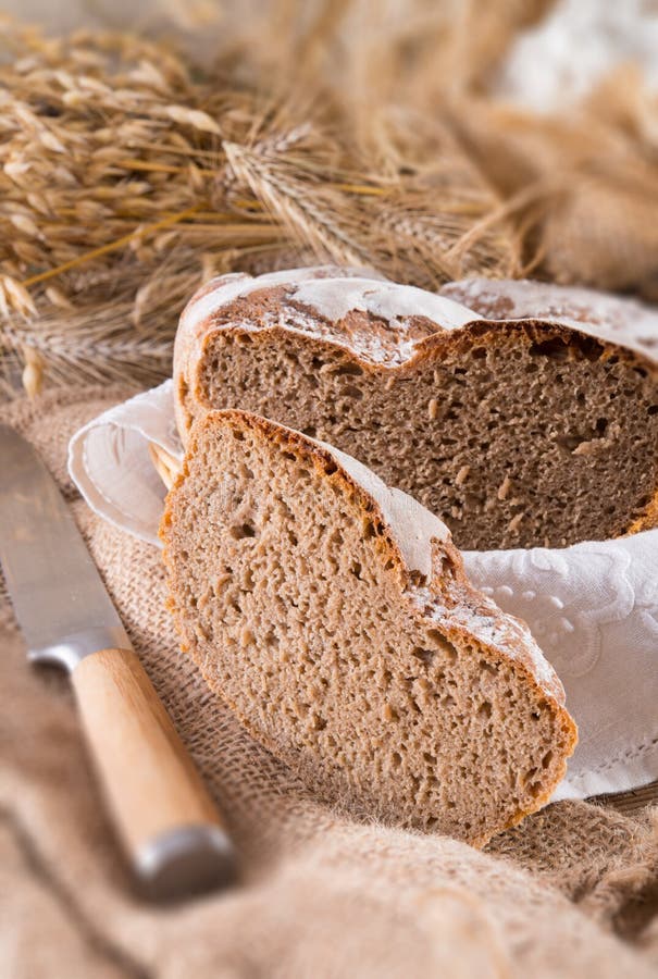 Freshly Baked Traditional Bread - Stock Photo - Image of diet, fiber ...