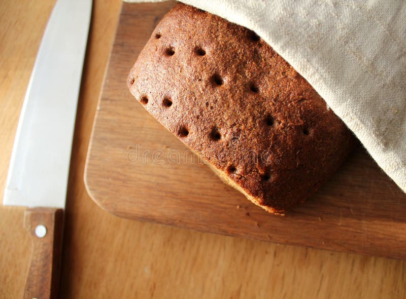Freshly Baked Traditional Bread Stock Image - Image of crop, gourmet ...
