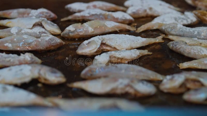 Freshly Battered Fish stock footage. Video of gastronomy - 341441068