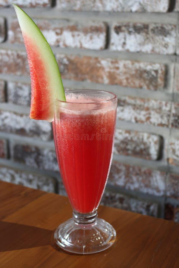 Freshly Blended Watermelon Juice Stock Photo - Image of fruitjuice ...