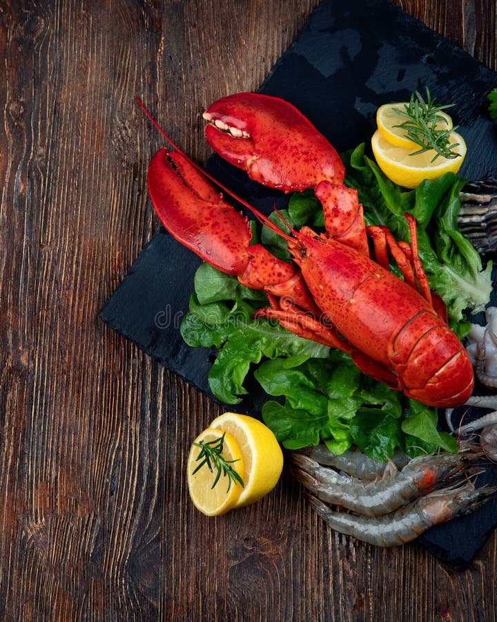 Freshly boiled lobster stock image. Image of nutrition - 199636057