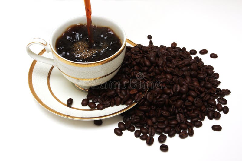 Freshly brewed coffee stock photo. Image of breakfast - 5433768
