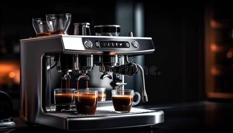 Freshly Brewed Coffee in a Modern Coffee Maker Generated by AI Stock ...