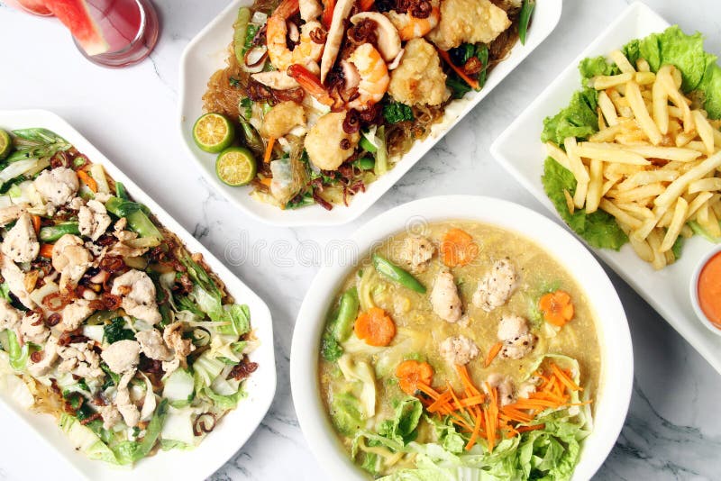 Freshly Cooked Assorted Chinese Food Stock Image - Image of nutrition ...