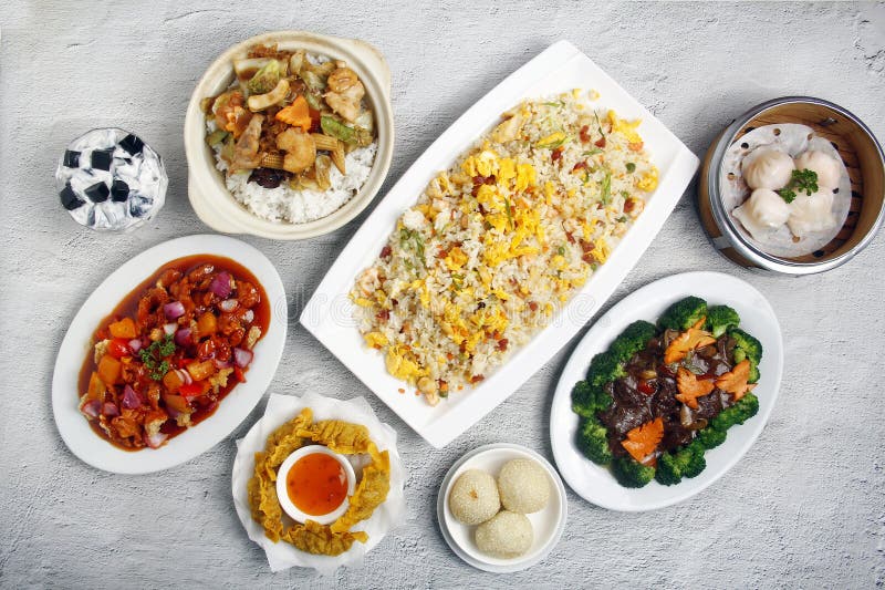 Freshly Cooked Assorted Chinese Food Stock Image - Image of menu, taste ...