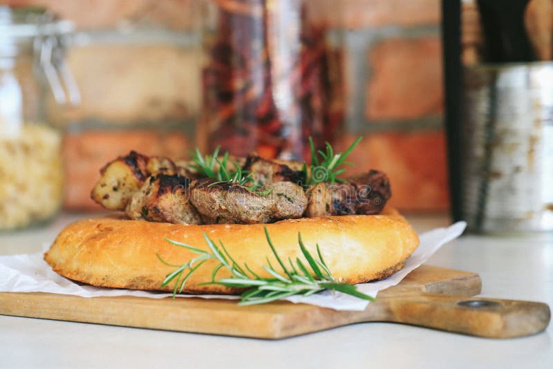 Homemade bread stock image. Image of organic, grill - 154794851