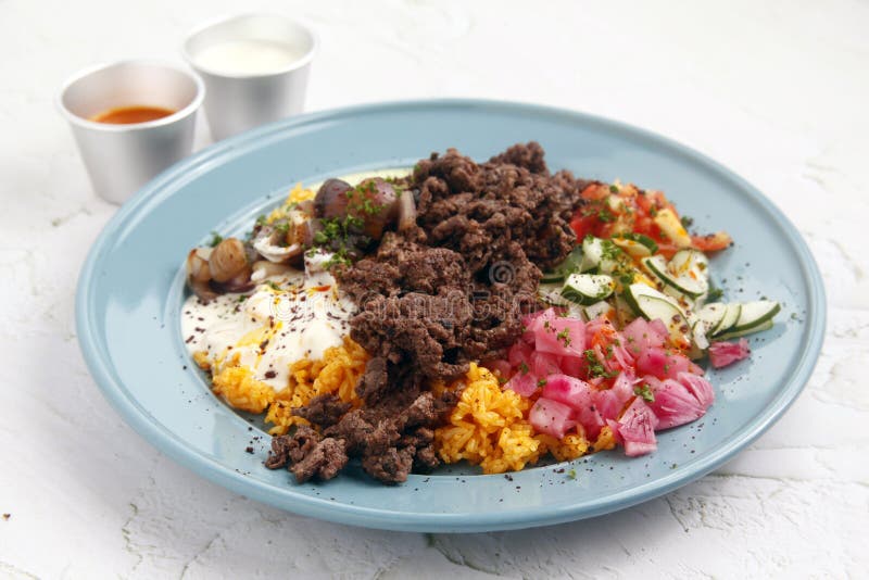 Chicken Shawarma Rice Bowl Stock Photos - Free & Royalty-Free Stock ...