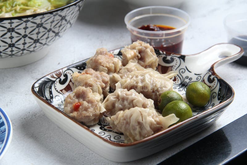 Freshly Cooked Steamed Siomai Stock Photo - Image of snack, filipino ...