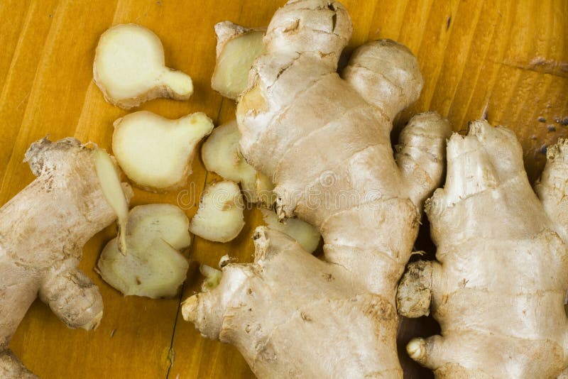 Freshly cut ginger rhizome stock image. Image of flavor - 17545271