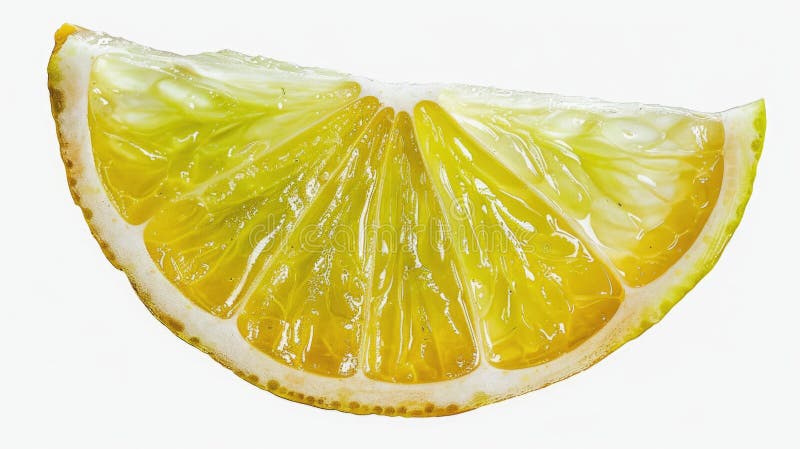 Freshly Cut Lemon Slice Clean White Surface Stock Photos - Free ...