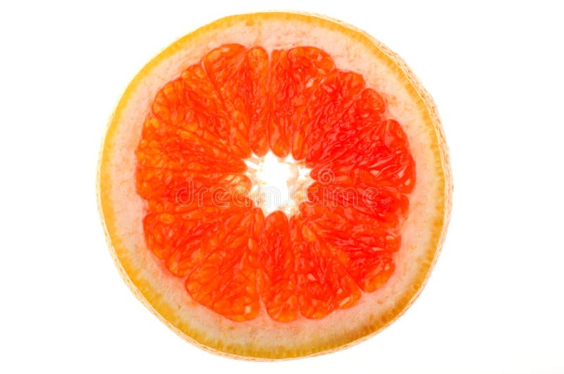 Red grapefruit slice stock image. Image of juice, grapefruit - 29804447