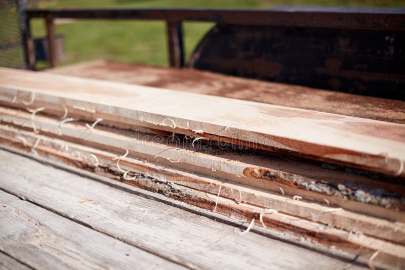 Rough cut lumber stock photo. Image of sawn, four, inventory - 39642496