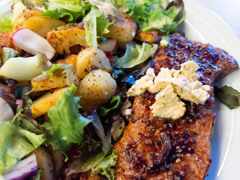 Delicious beef steak stock image. Image of fillet, herbs - 264632441