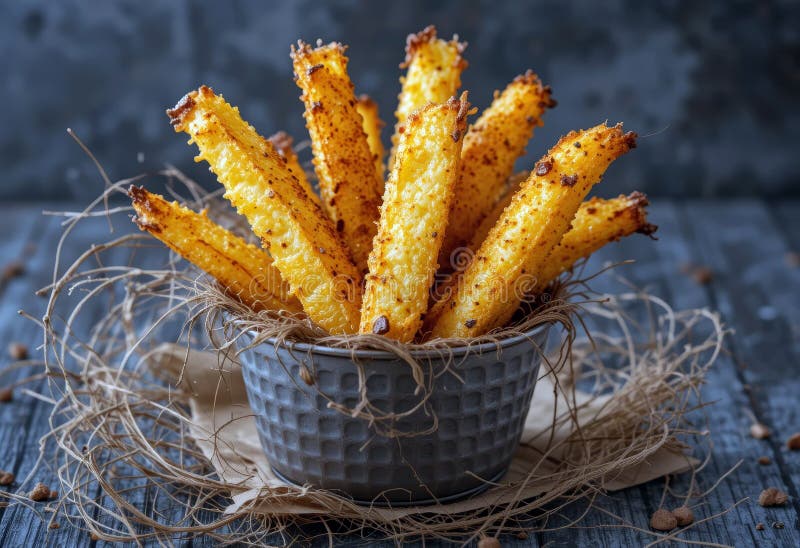 Freshly Fried Potato Sticks. Stock Photo - Image of salty, lunch: 391186964