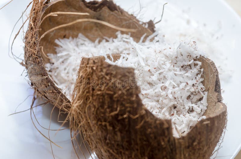 Freshly grated coconut stock image. Image of natural - 70598687
