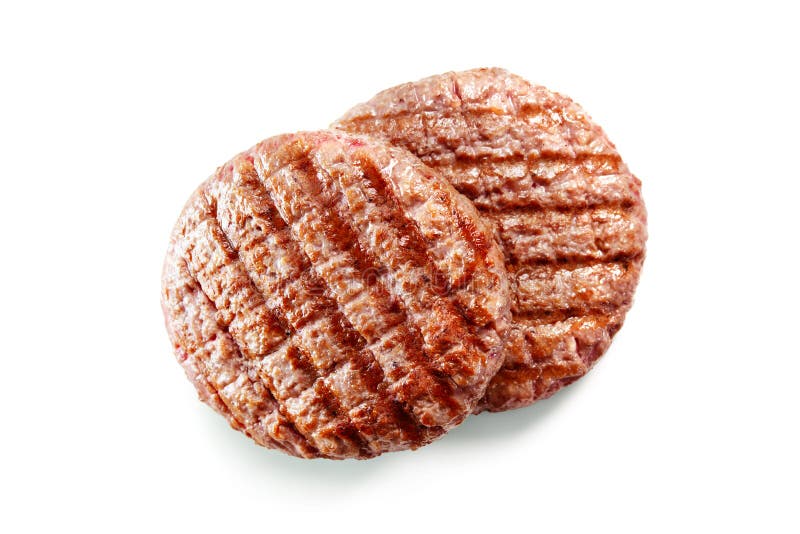 Freshly Grilled Burger Patties Stock Photo - Image of cooking, barbecue ...