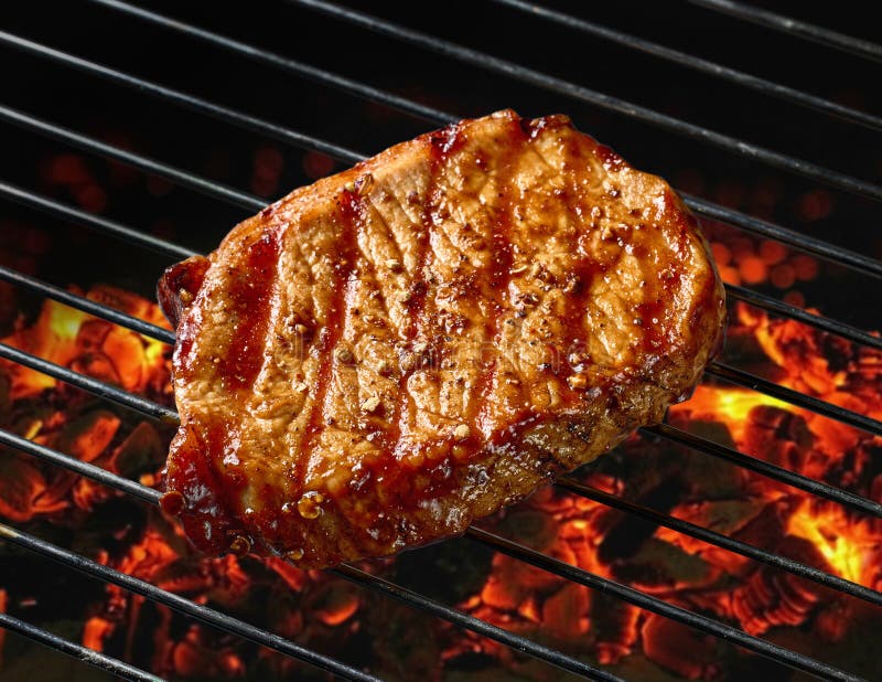 Freshly grilled steak stock image. Image of cooking - 303082929