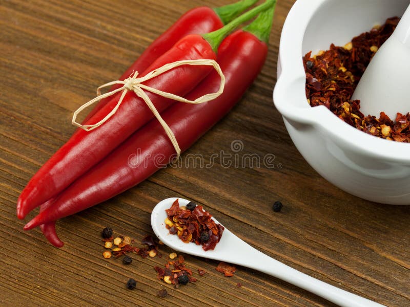 Freshly Ground Chili Powder Stock Photo - Image of peppers, seasoning ...