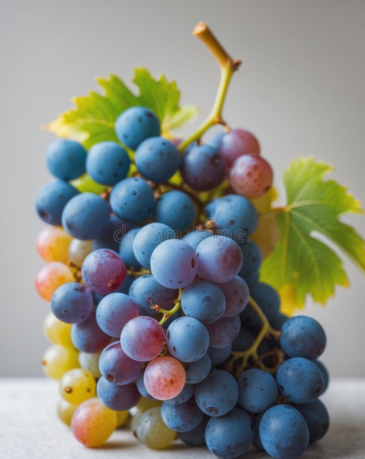 Freshly Harvested Grapes with Vibrant Colors Stock Image - Image of ...