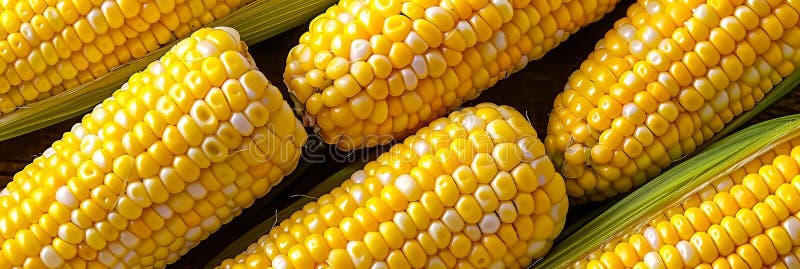 Freshly Harvested Sweet Corn Background from Farm Fields for Vibrant ...