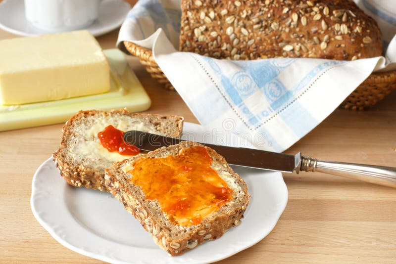 Freshly homemade bread stock photo. Image of tasty, basket - 8352392
