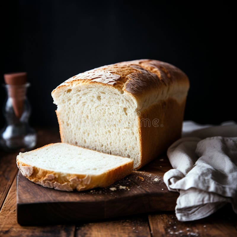 Freshly of Homemade White Sandwich Bread 3 Stock Illustration ...