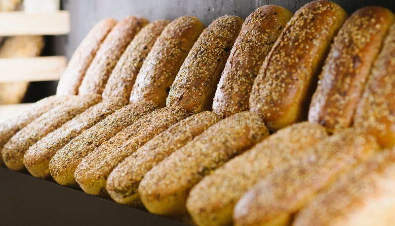 Freshly hot baked bread stock photo. Image of breakfast - 100099722