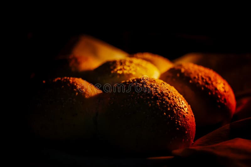 Freshly Made Bread Inside an Oven Stock Photo - Image of breakfast ...