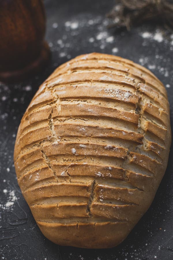 Freshly Made Bread with Rustic Style Stock Photo - Image of eating ...