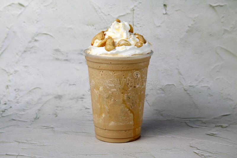 Freshly Made Coffee Flavored Frappe Stock Photo - Image of plastic ...