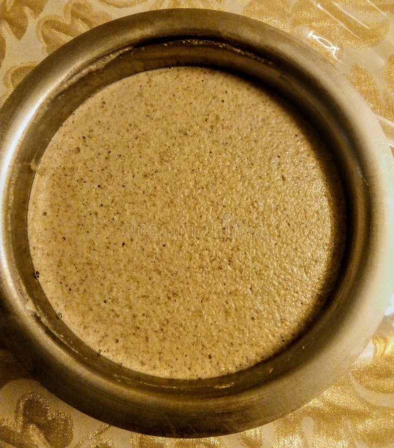 Freshly Made Millet Batter for Breakfast Stock Image - Image of flower ...