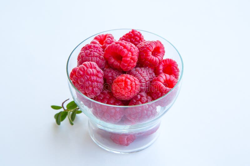 Freshly Picked Ripe Red Raspberries. Stock Image - Image of background ...