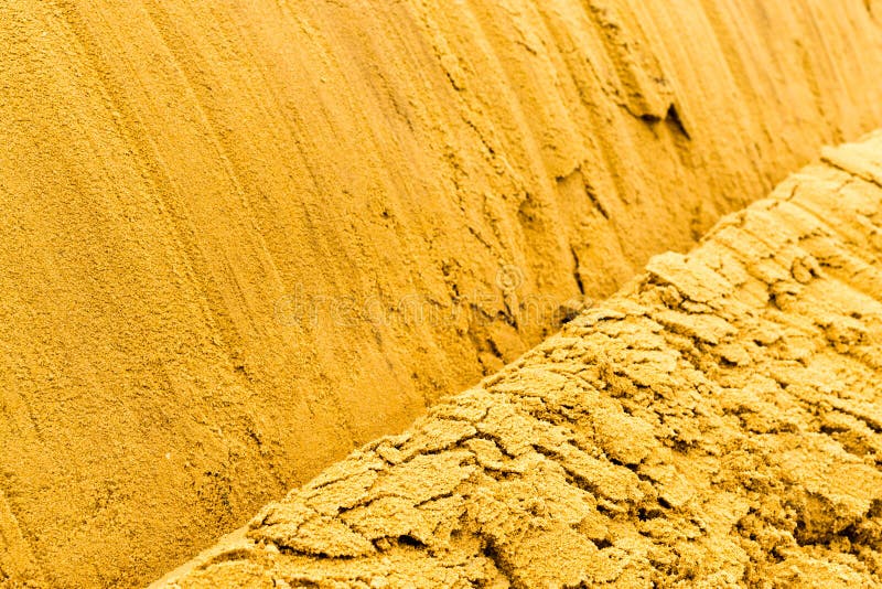Freshly Poured Sand stock image. Image of closeup, summer - 61158685