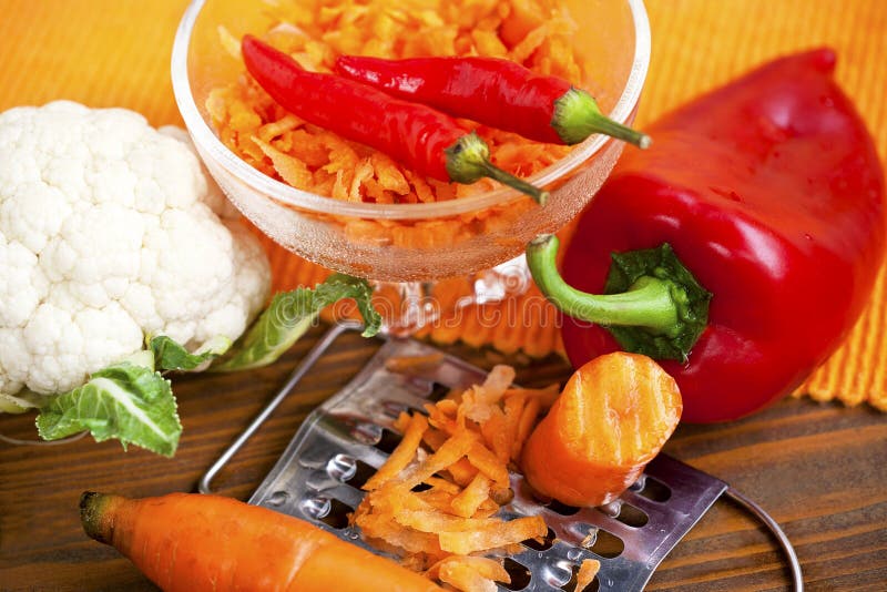 Freshly Prepared Vegetables for Cooking Stock Photo - Image of kitchen ...