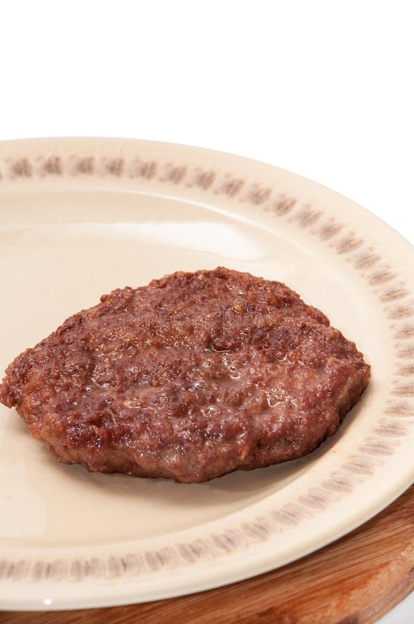 Freshly Roasted Burger Served on a Plate Stock Image - Image of ...