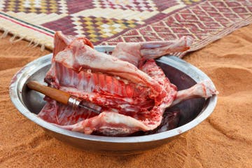 Freshly Slaughtered Goat Meat Stock Image - Image of meat, food: 21996637