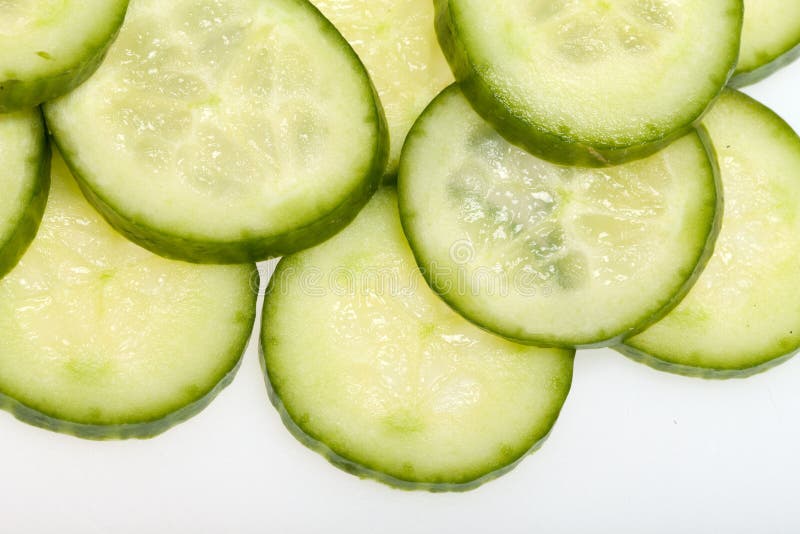 Freshly sliced cucumber stock image. Image of diet, peel - 34037895