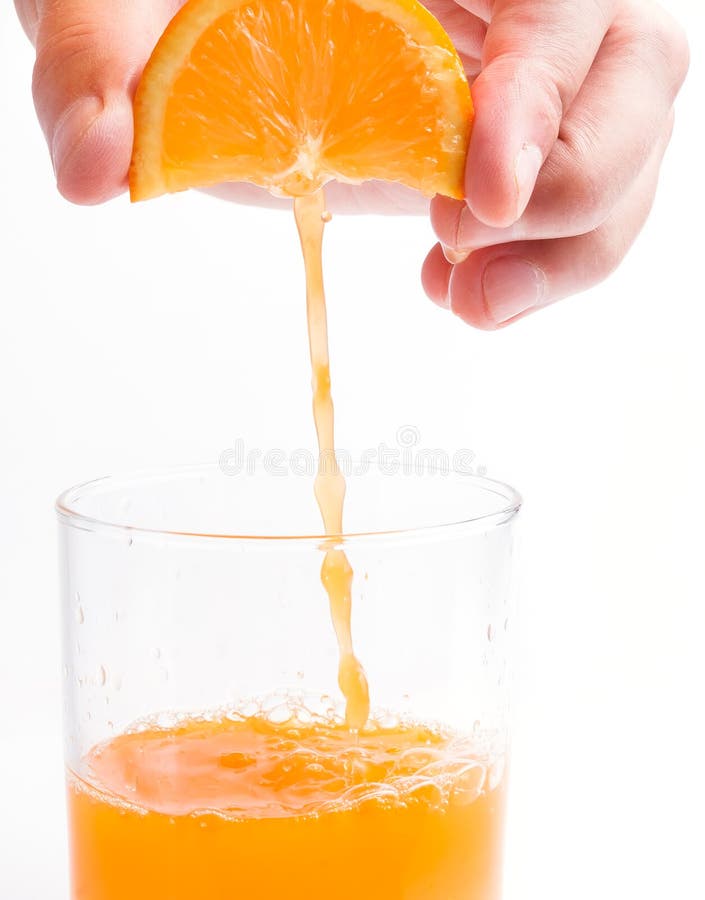 Freshly Squeezed Juice Represents Orange Fruit and Oranges Stock Image ...