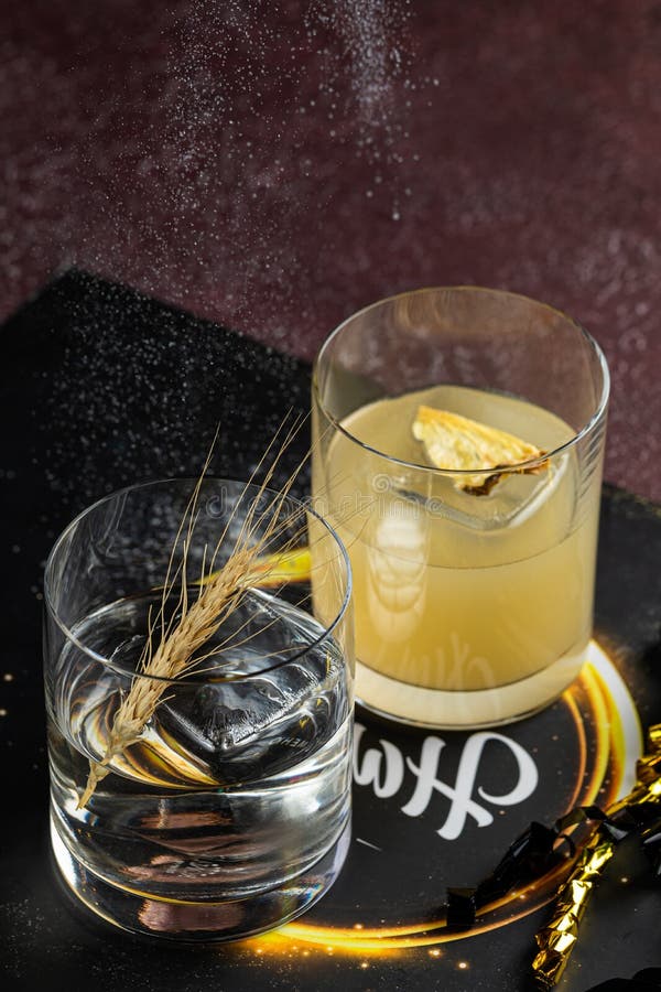 Freshly Squeezed Lemon Juice, Still Life with Lemon Juice and Sliced ...