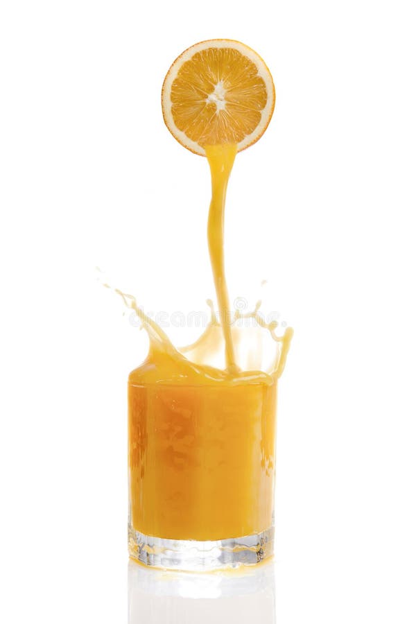 Freshly Squeezed Orange Juice Stock Photo - Image of vitamins, juice ...