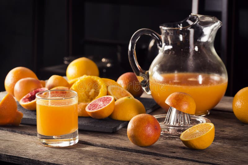 Freshly Squeezed Orange Juice Stock Image - Image of fruit, juice: 52636151