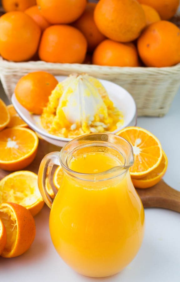 Freshly Squeezed Orange Juice Stock Image - Image of rustic, food: 64332379