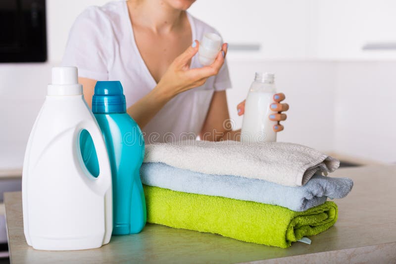 Freshly washed laundry stock image. Image of household - 93779485